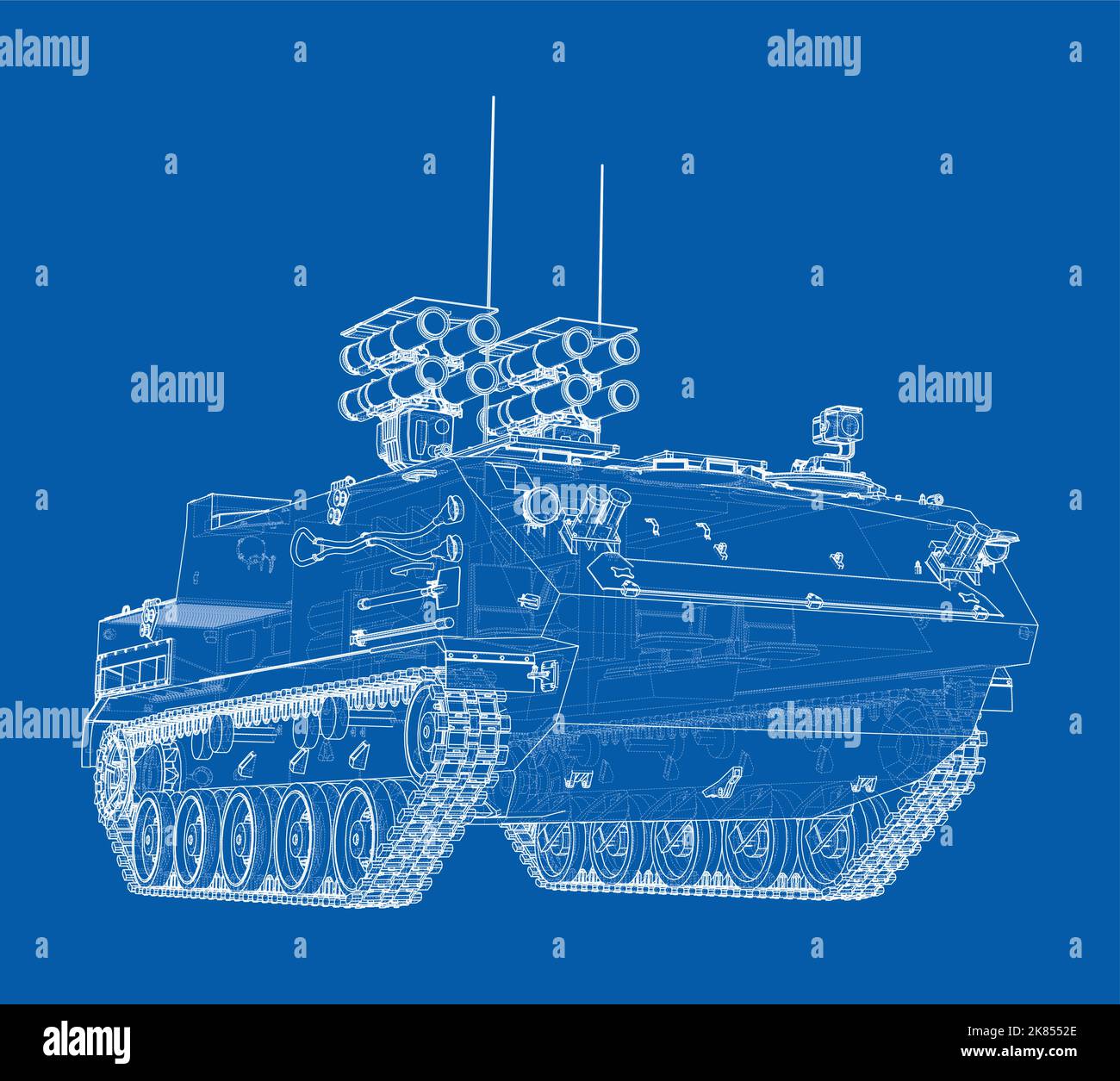 Anti-tank armored car. Vector Stock Vector Image & Art - Alamy