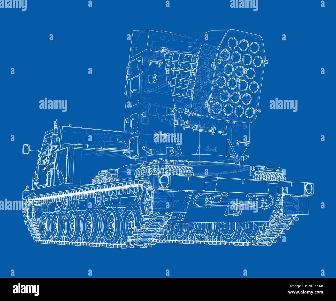 Military track missle system. Vector Stock Vector Image & Art - Alamy