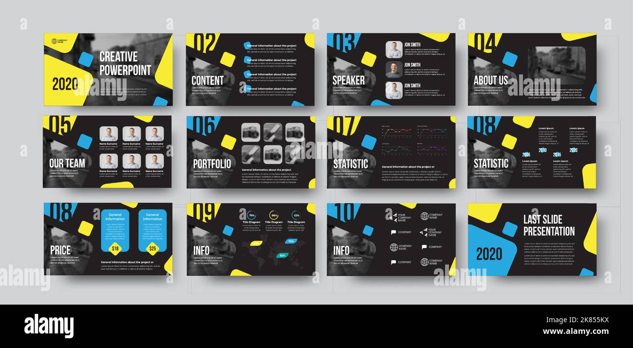 Vector infographic template with bright design on black background ...