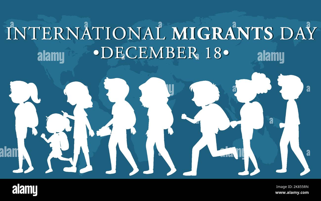 Migrants international day logo art hi-res stock photography and images ...