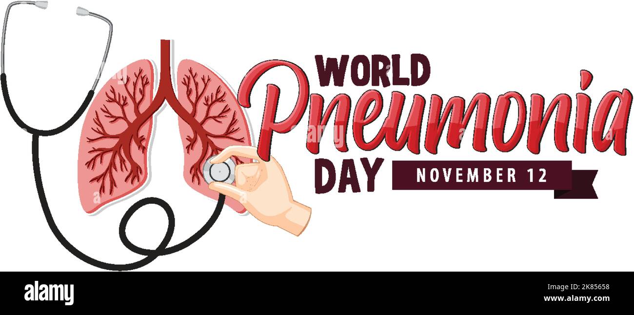 World Pneumonia Day Banner Design illustration Stock Vector Image & Art ...