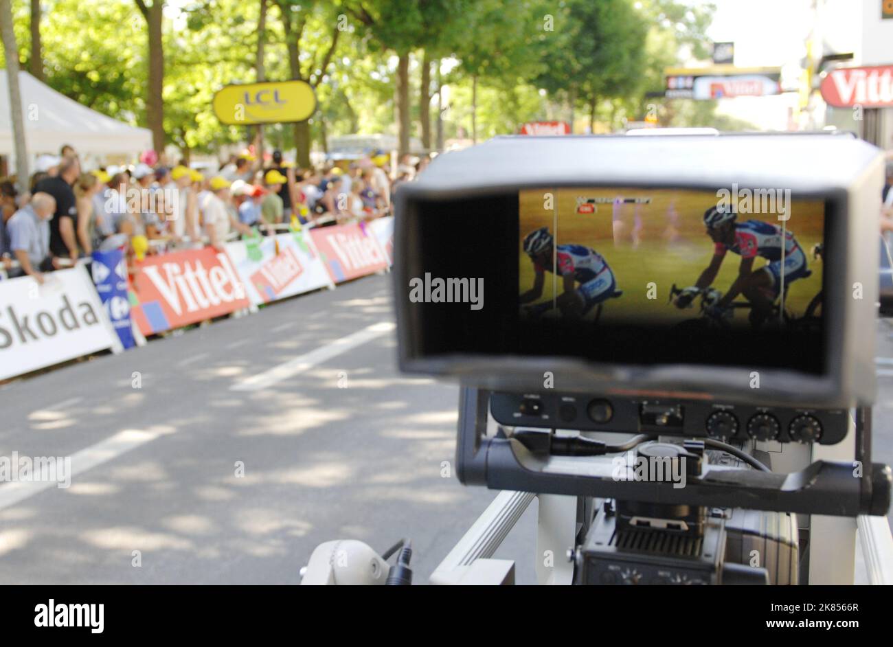Through a tv camera hi-res stock photography and images - Alamy