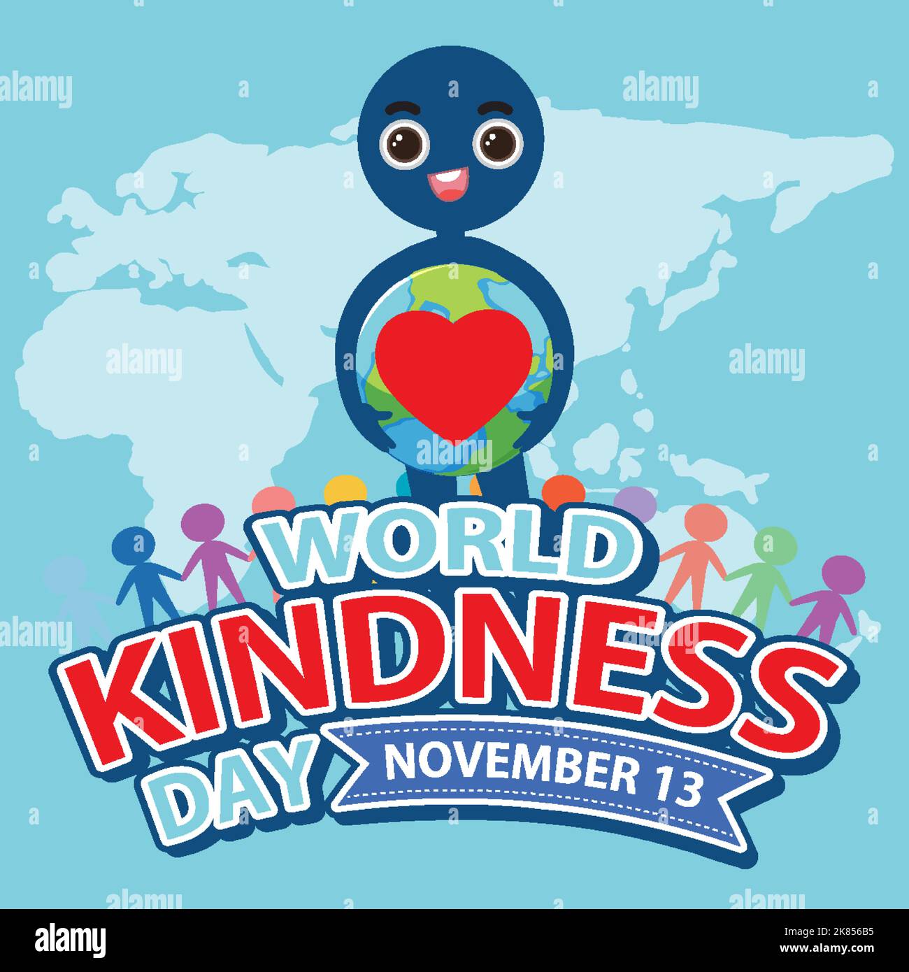 World Kindness Day Poster Design illustration Stock Vector Image & Art ...