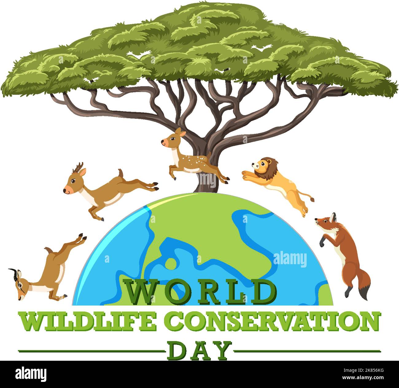 World Wildlife Conservation Day Poster Template illustration Stock ...