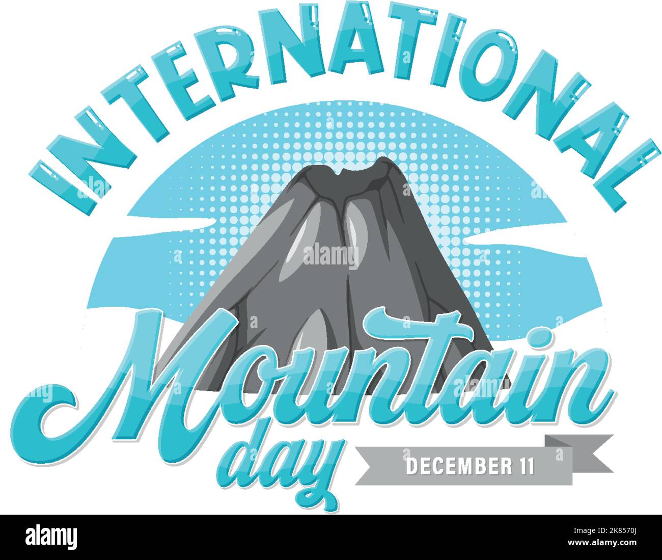 International Mountain Day Banner Design illustration Stock Vector ...