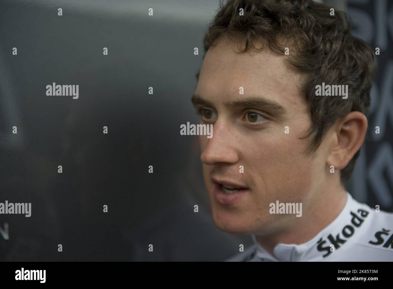 Team Sky's Geraint Thomas during stage seven Stock Photo - Alamy