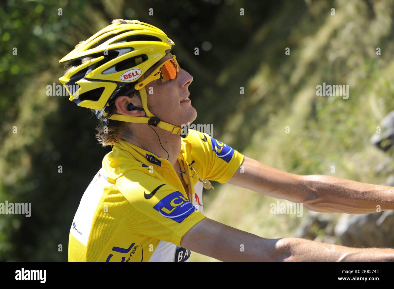 Saxo Bank's Andy Schelck during stage twelve Stock Photo - Alamy