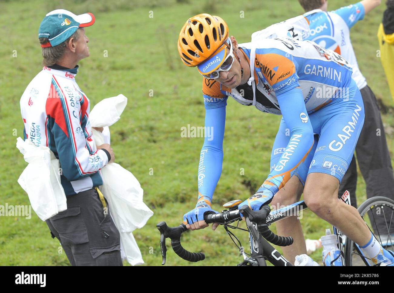 Garmin's David Millar during stage 18 Stock Photo - Alamy