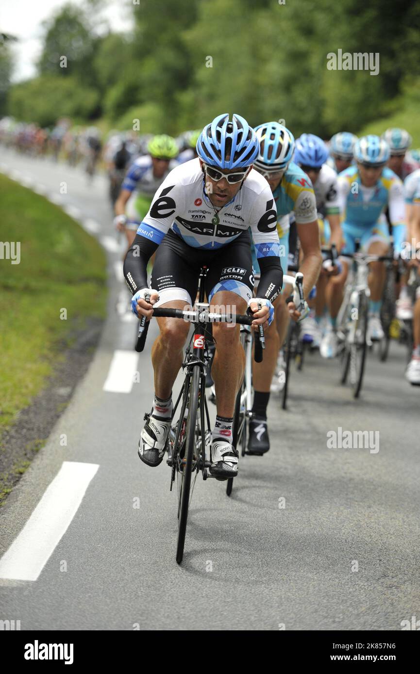 Team Garmin - Cervelo's Julian Dean during stage 8 Stock Photo - Alamy