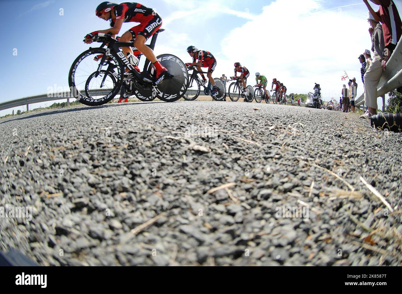 BMC Racing Team during the time trial Stock Photo - Alamy