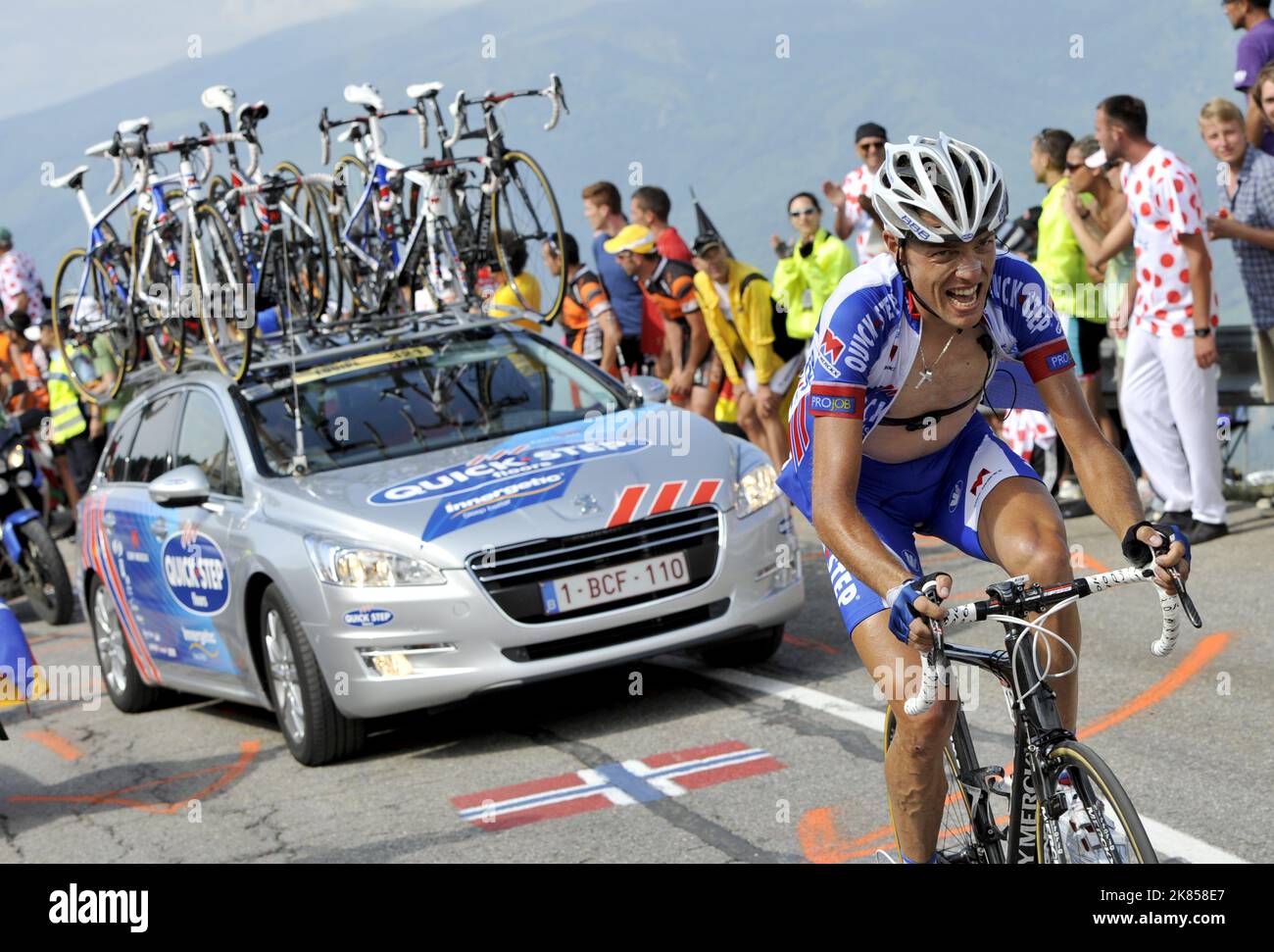 Quick Step's Kevin De Weert comes in 14th place and overall 10th during ...