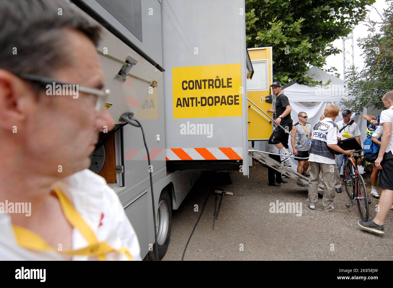 Anti doping control cycling hi-res stock photography and images - Alamy