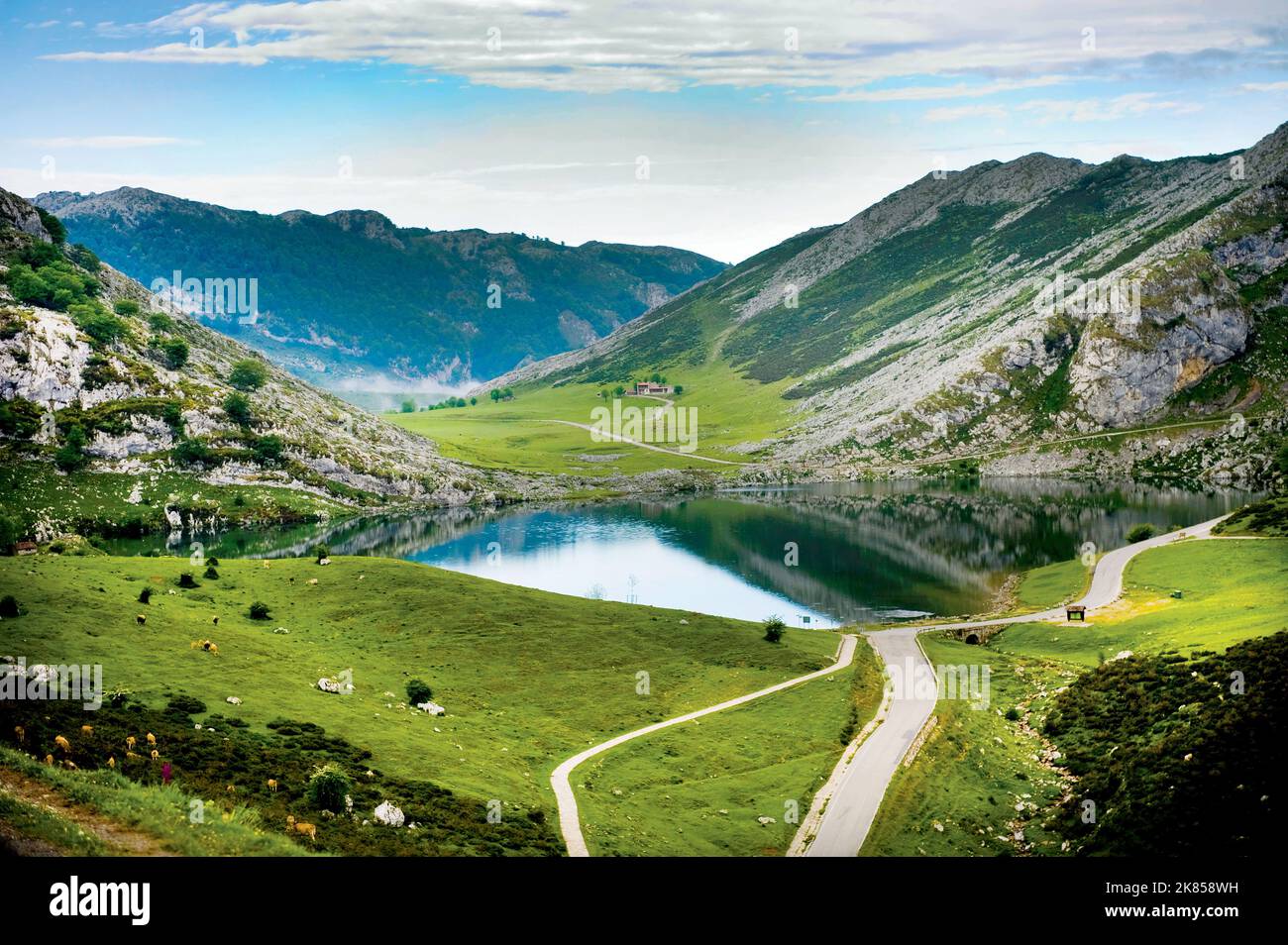 Lagos di Covadonga, Spain as published in the book Mountain High, The ...