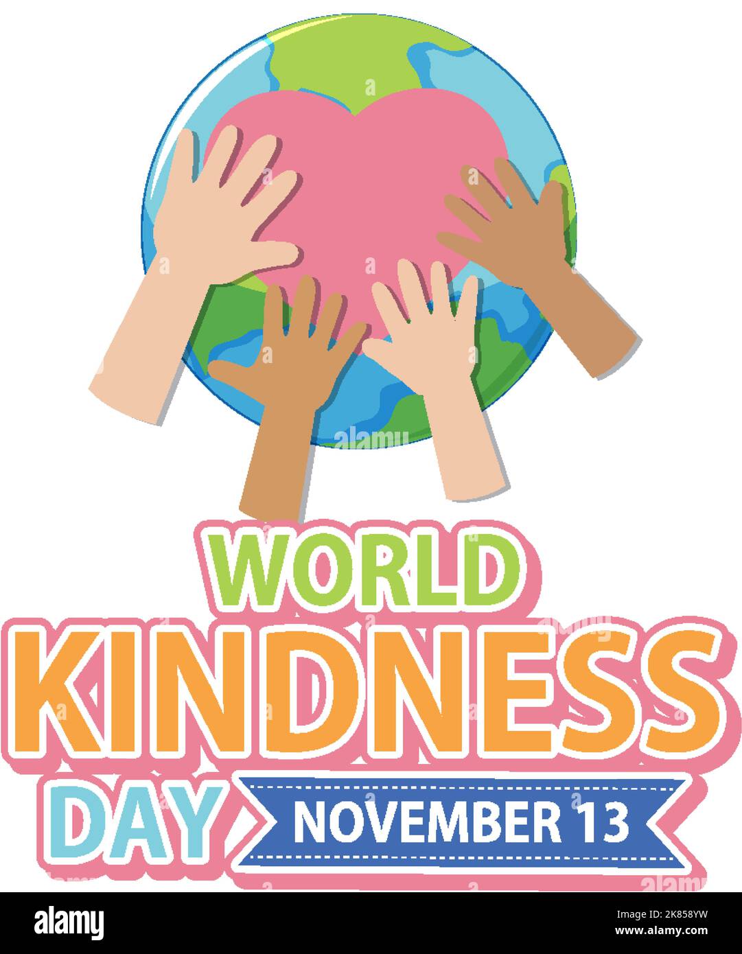 World Kindness Day Poster Design illustration Stock Vector Image & Art ...