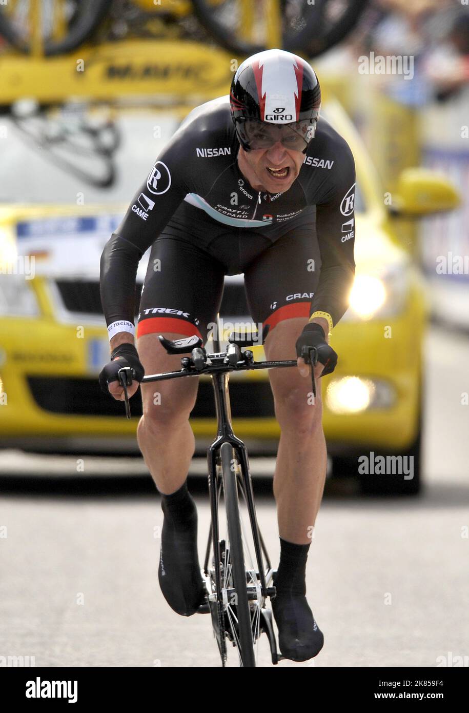 Paris Nice, Col D'Eze final day Time trial, Jens Voigt Team Leopard ...
