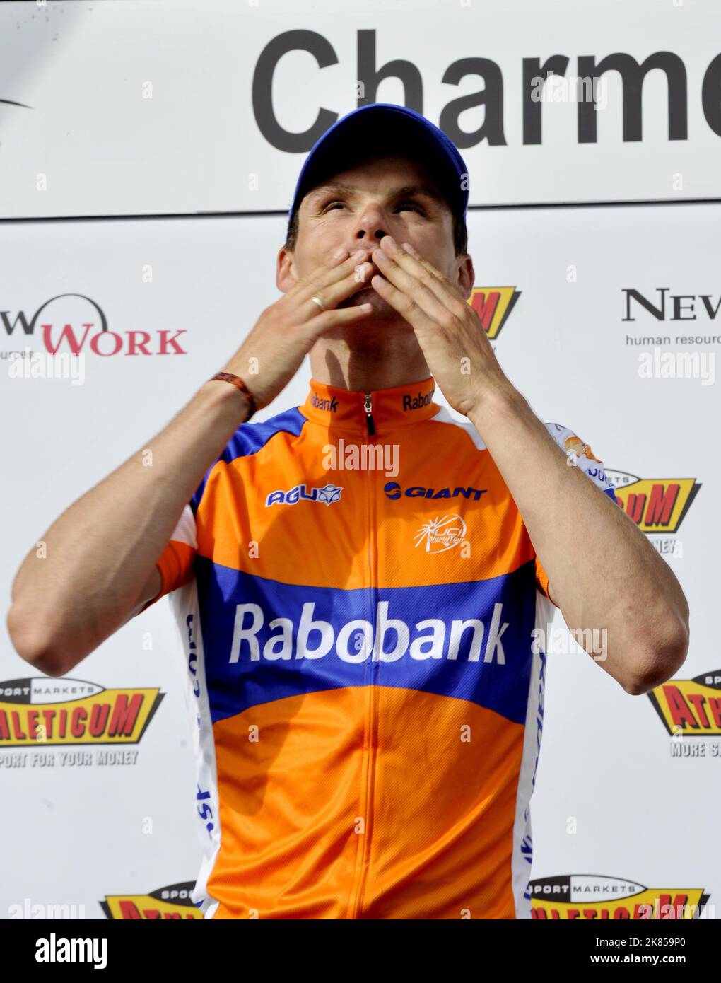 Stage 3 of the Tour of Romandy, Switzerland, Luis Leon Sanchez of team ...