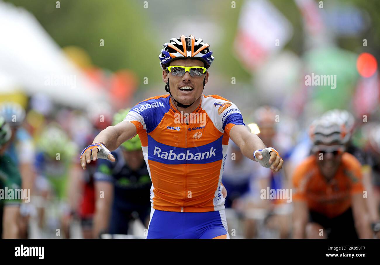 Stage 4, Rabobank team's Luis Leon Sanchez ESP wins the 4th stage of ...