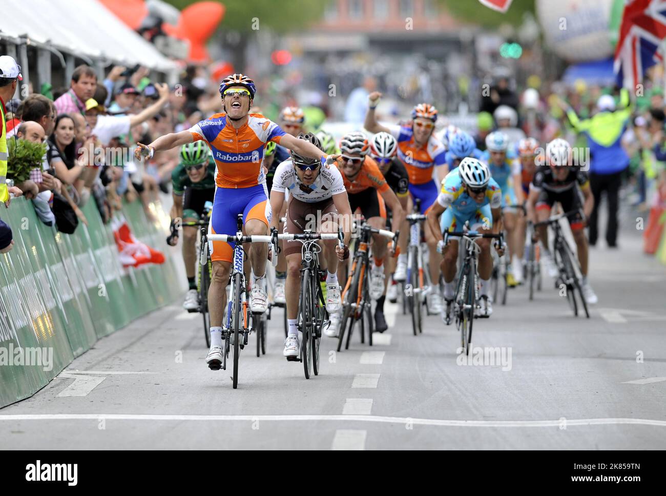Stage 4, Rabobank team's Luis Leon Sanchez ESP wins the 4th stage of ...