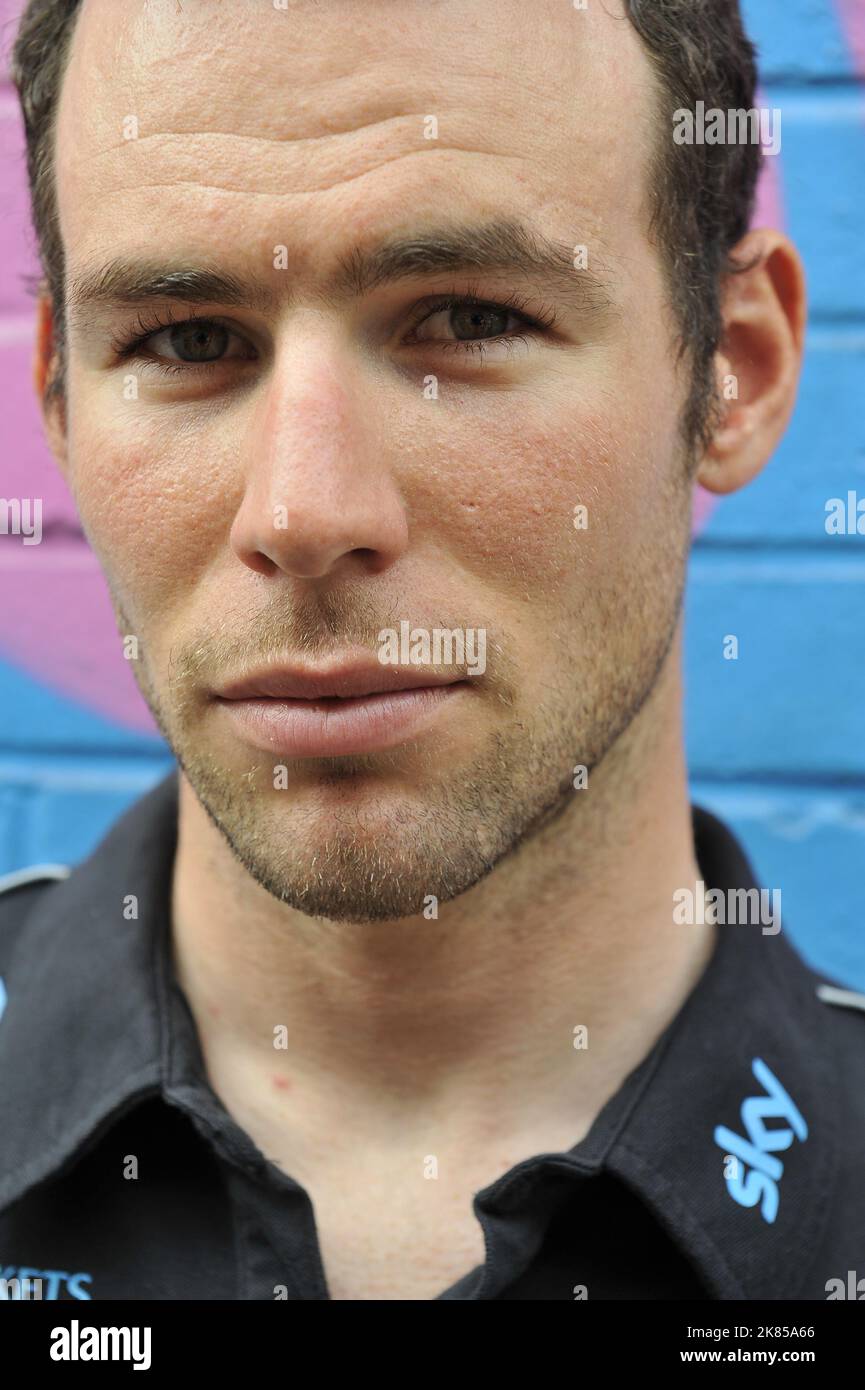 Mark Cavendish poses for a photograph in central London in the run up ...