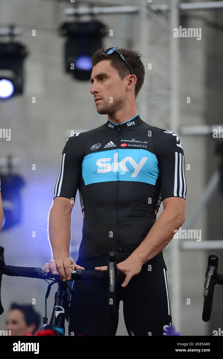 Bernhard Eisel, Team Sky Procycling Stock Photo - Alamy