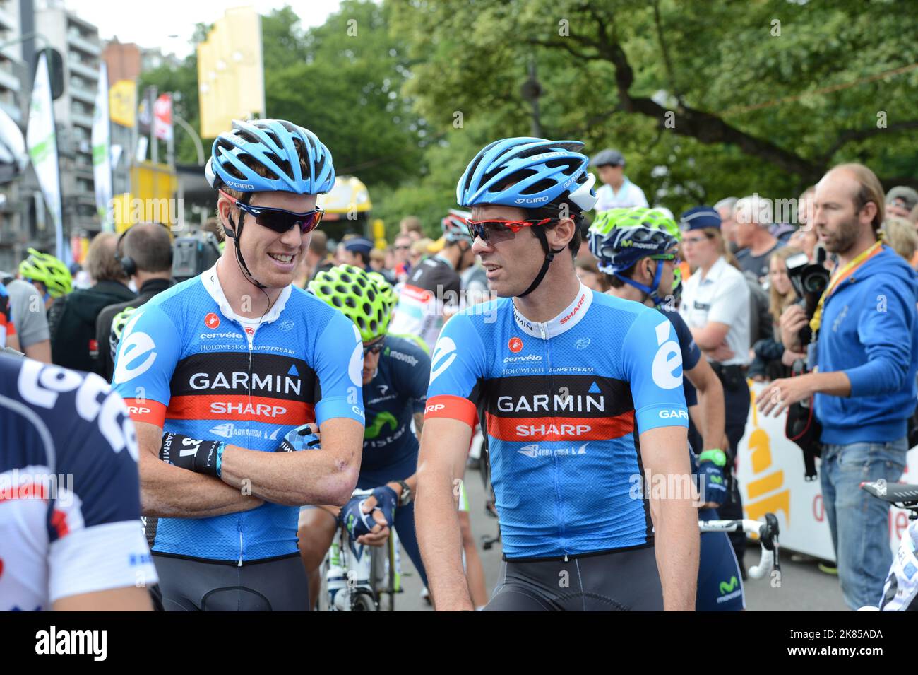 Tour de France Stage 1 Liege - Seraing Belgium, Team Garmin barracuda's ...