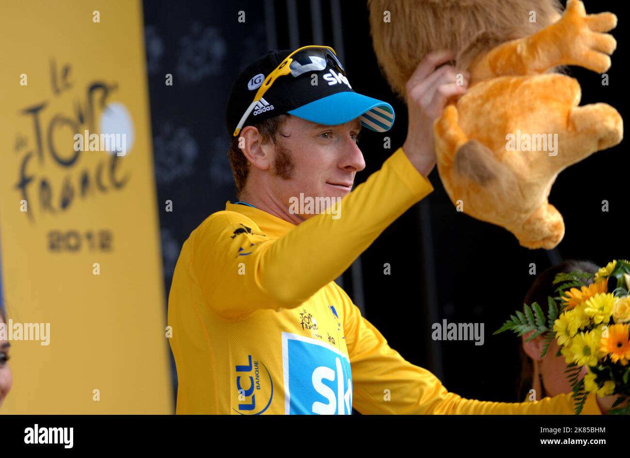 Bradley Wiggins team Sky crossed the finish line in 12th position ...