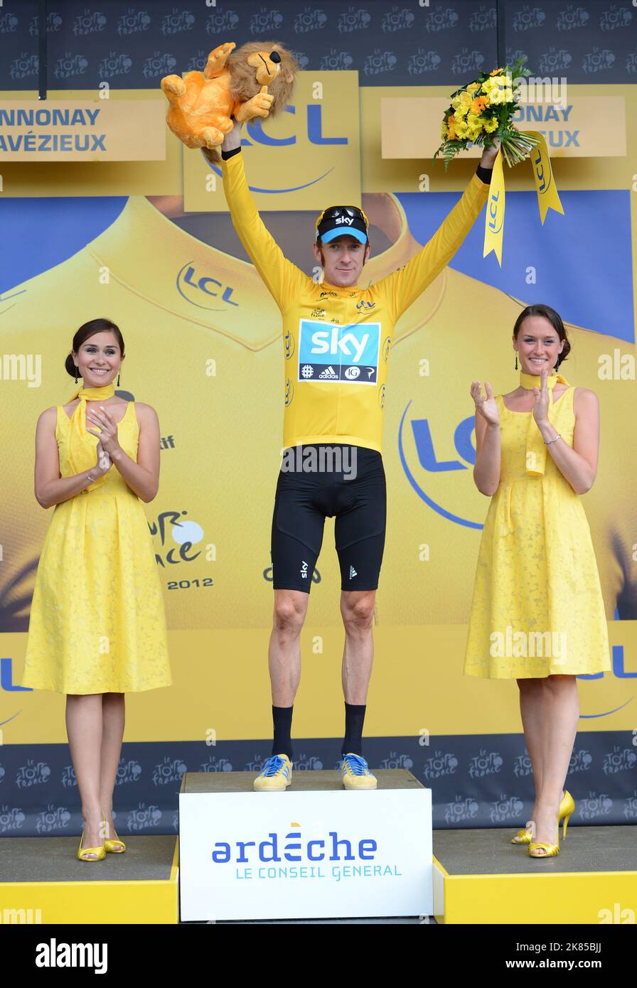 Bradley Wiggins team Sky crossed the finish line in 12th position ...