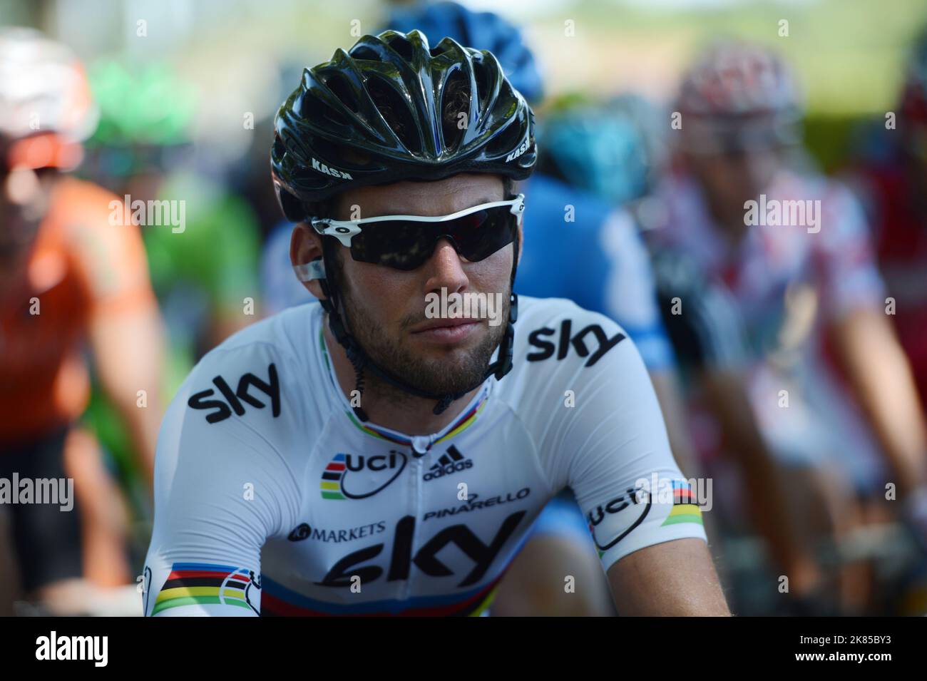 Mark Cavendish stage 15 from Samatan to Pau Stock Photo - Alamy