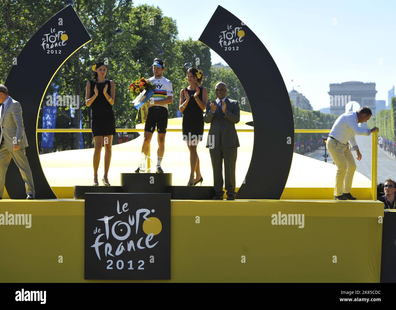 Team Sky Procycling's Mark Cavendish after Stage 20 on the final day in ...