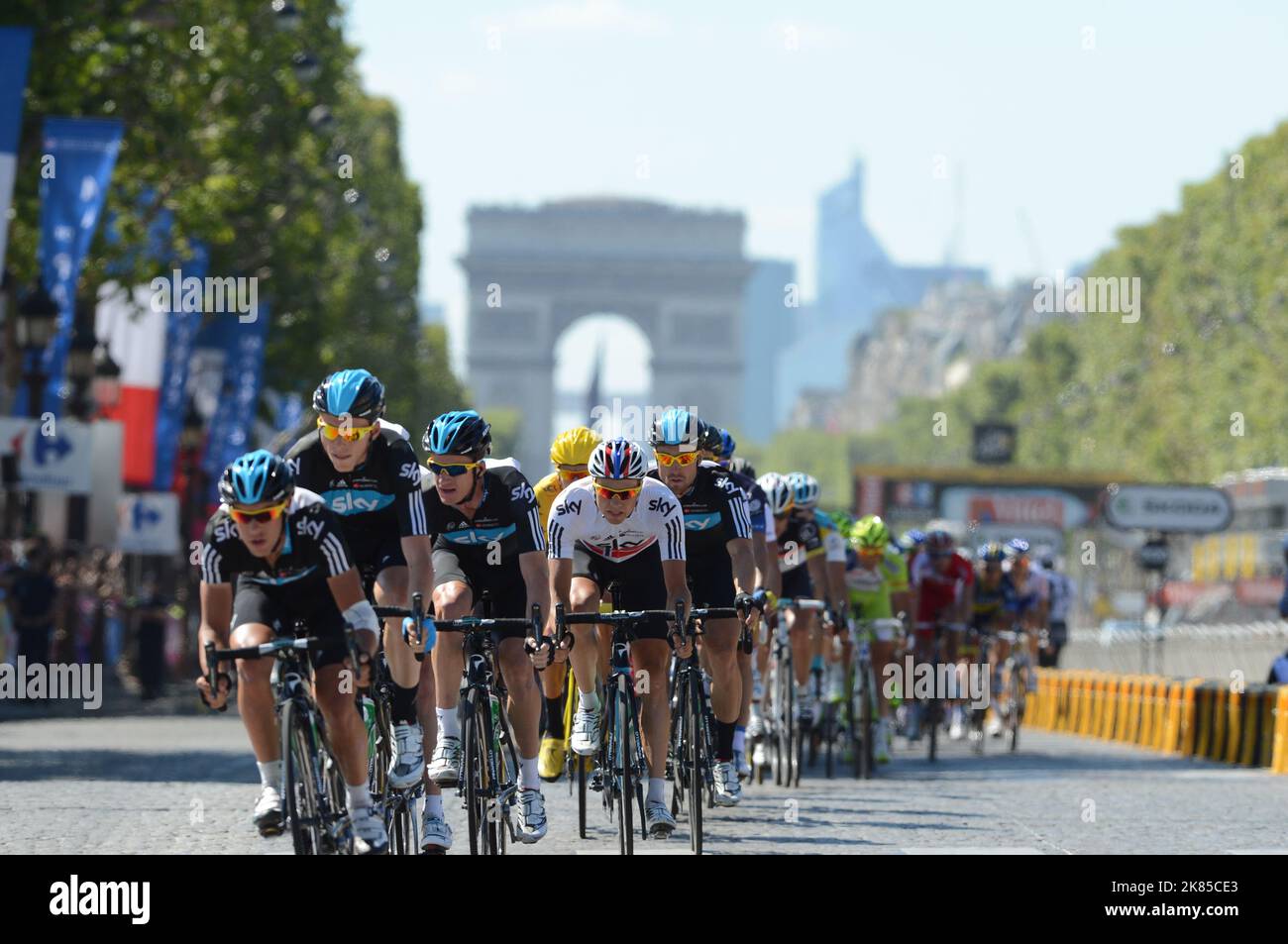 Tour de France 2012, Stage 20, final day Paris Team Sky including ...