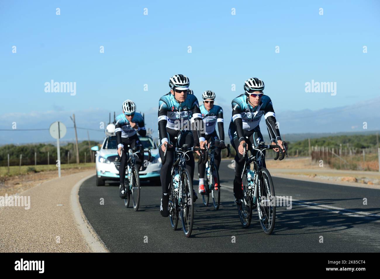 Omega Pharma Quickstep team train in Mallorca Stock Photo - Alamy
