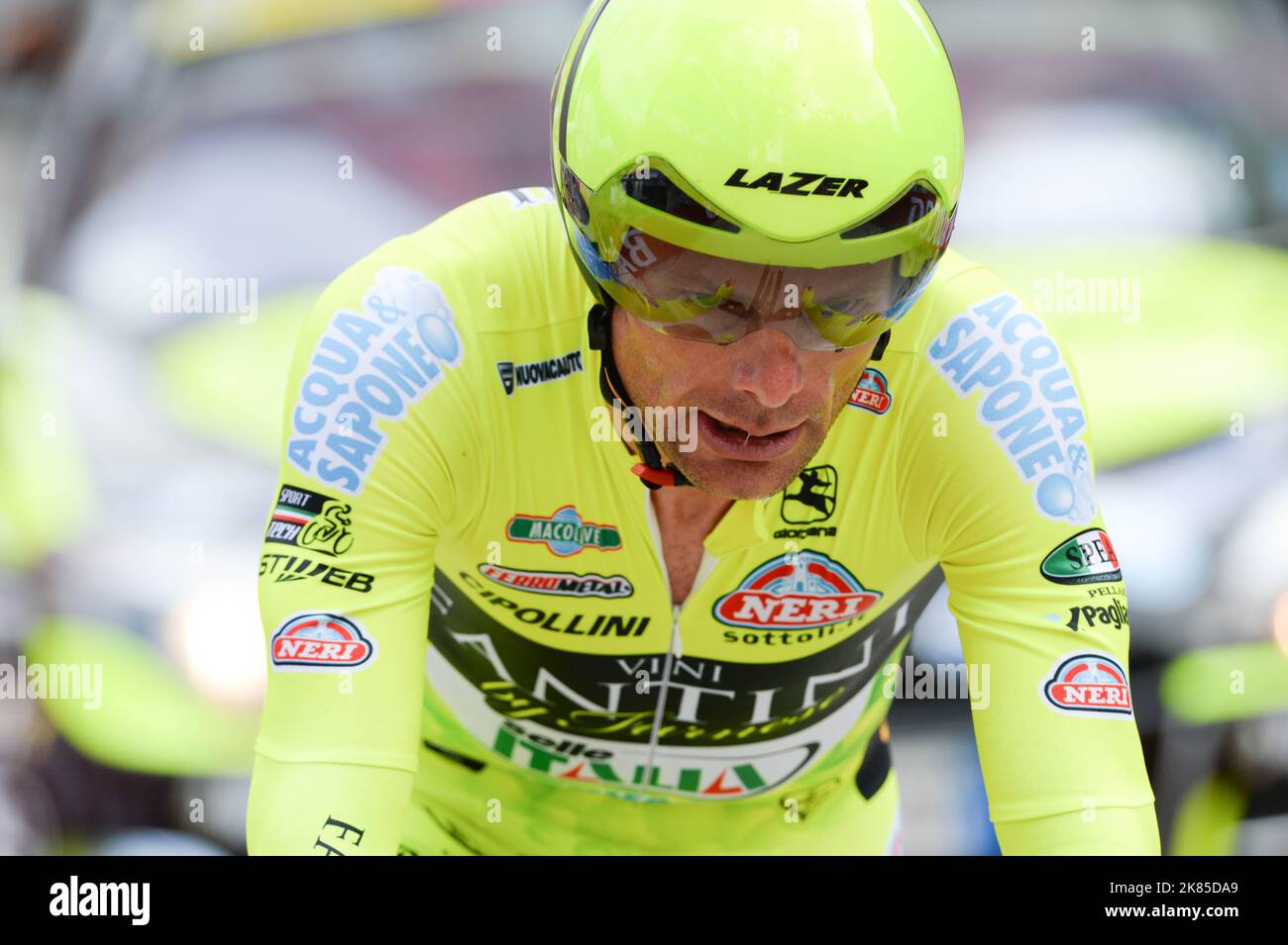 Danilo Di Luca (Ita) Vini Fantini-Selle Italia, crosses the finish line ...