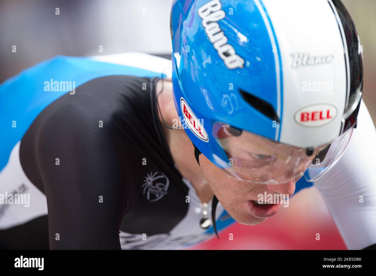 Steven Kruijswijk (Ned) Blanco Pro Cycling Team crosses the finish line ...