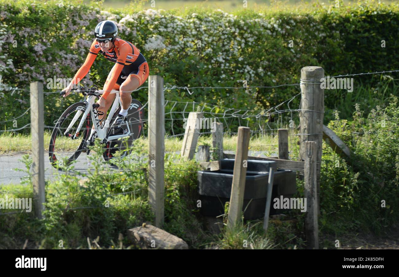 Elizabeth Armitstead in the Women's Individual Time Trial during the ...