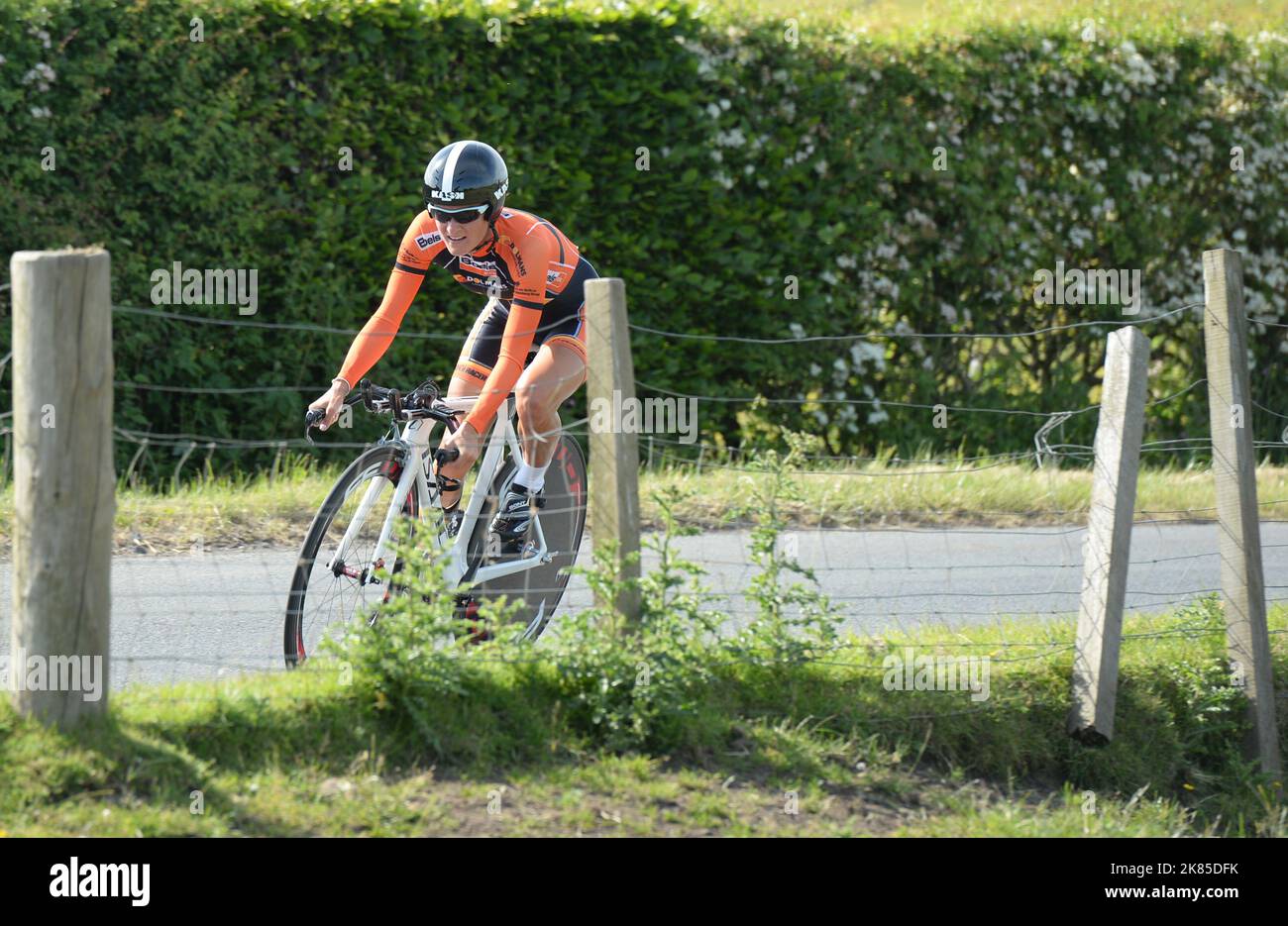 Elizabeth Armitstead in the Women's Individual Time Trial during the ...