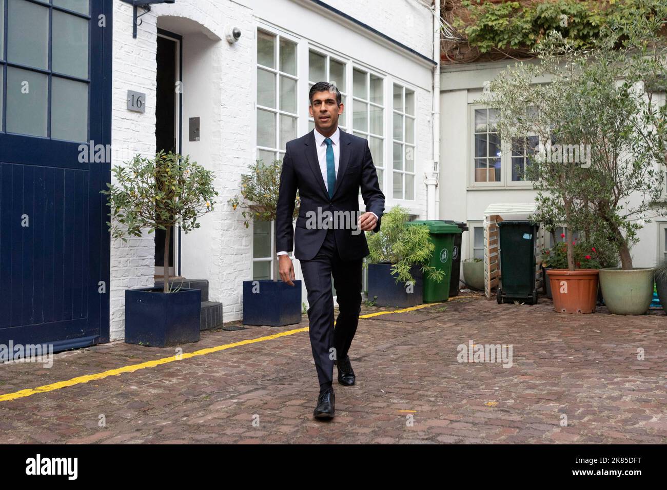Rishi Sunak outside his home in London, following the resignation of ...