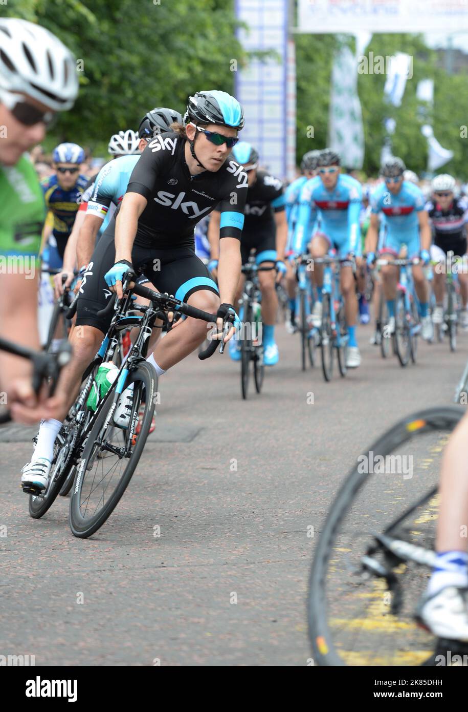 Luke Rowe of Team Sky Procycling Stock Photo - Alamy