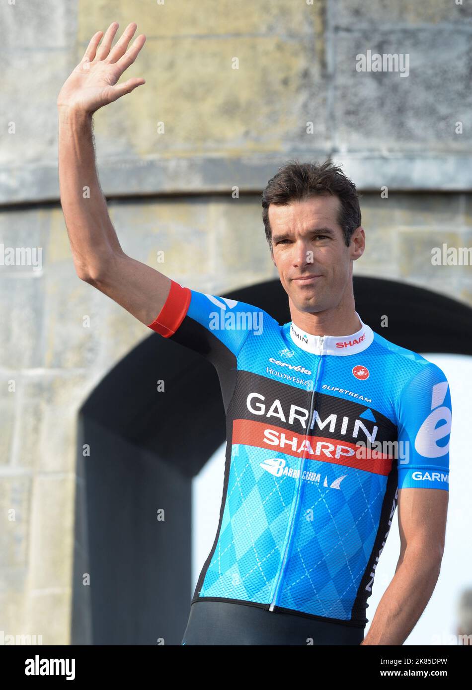 David Millar of team Garmin Sharp on the stage for the 100th Tour de ...