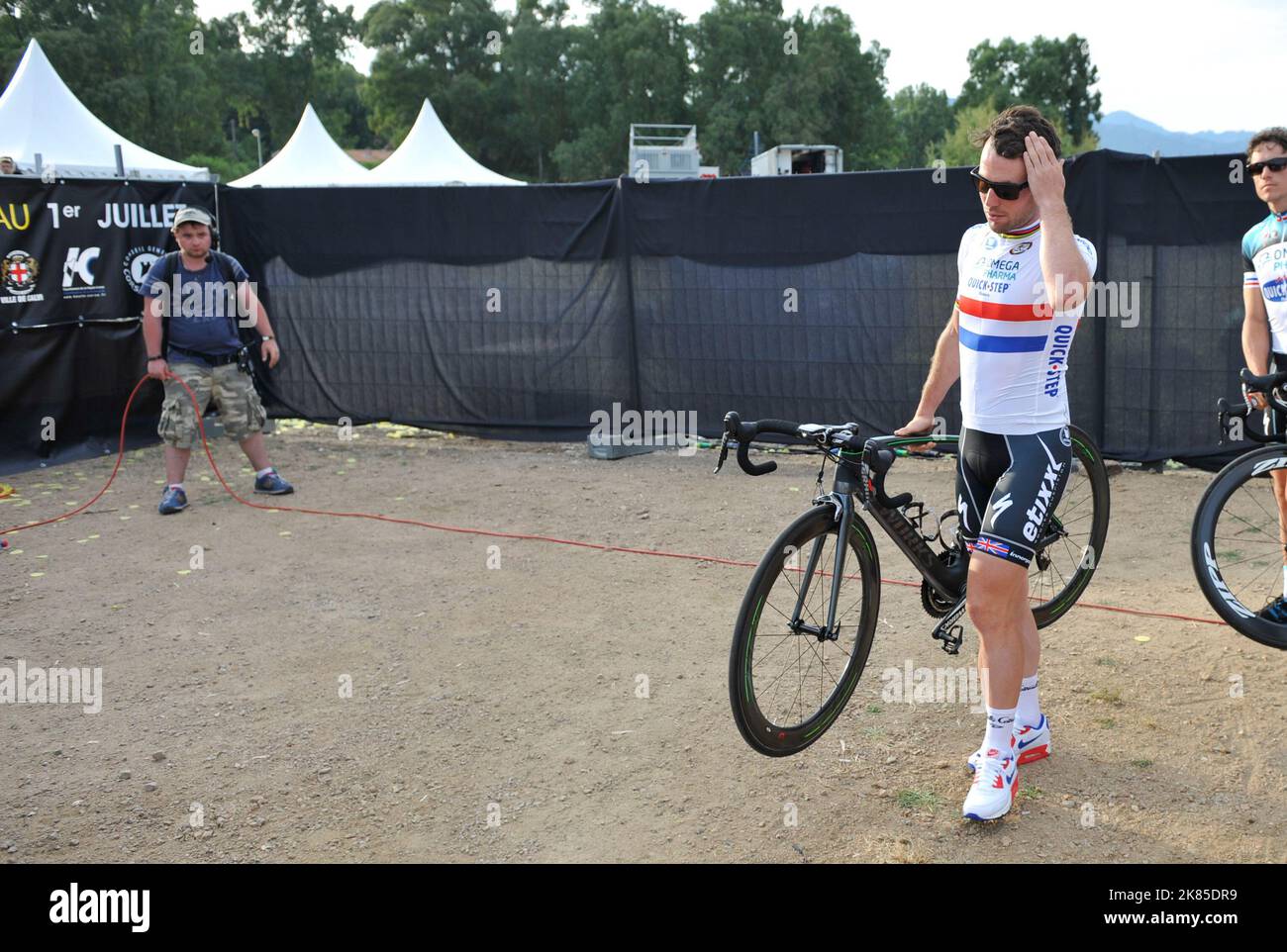 Omega Pharma Quickstep's Mark Cavendish before the 100th Tour de France ...