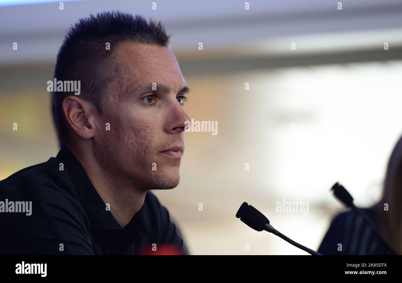 Tour de France 2013 press conference on the 'Mega Smeralda' Corsican ...