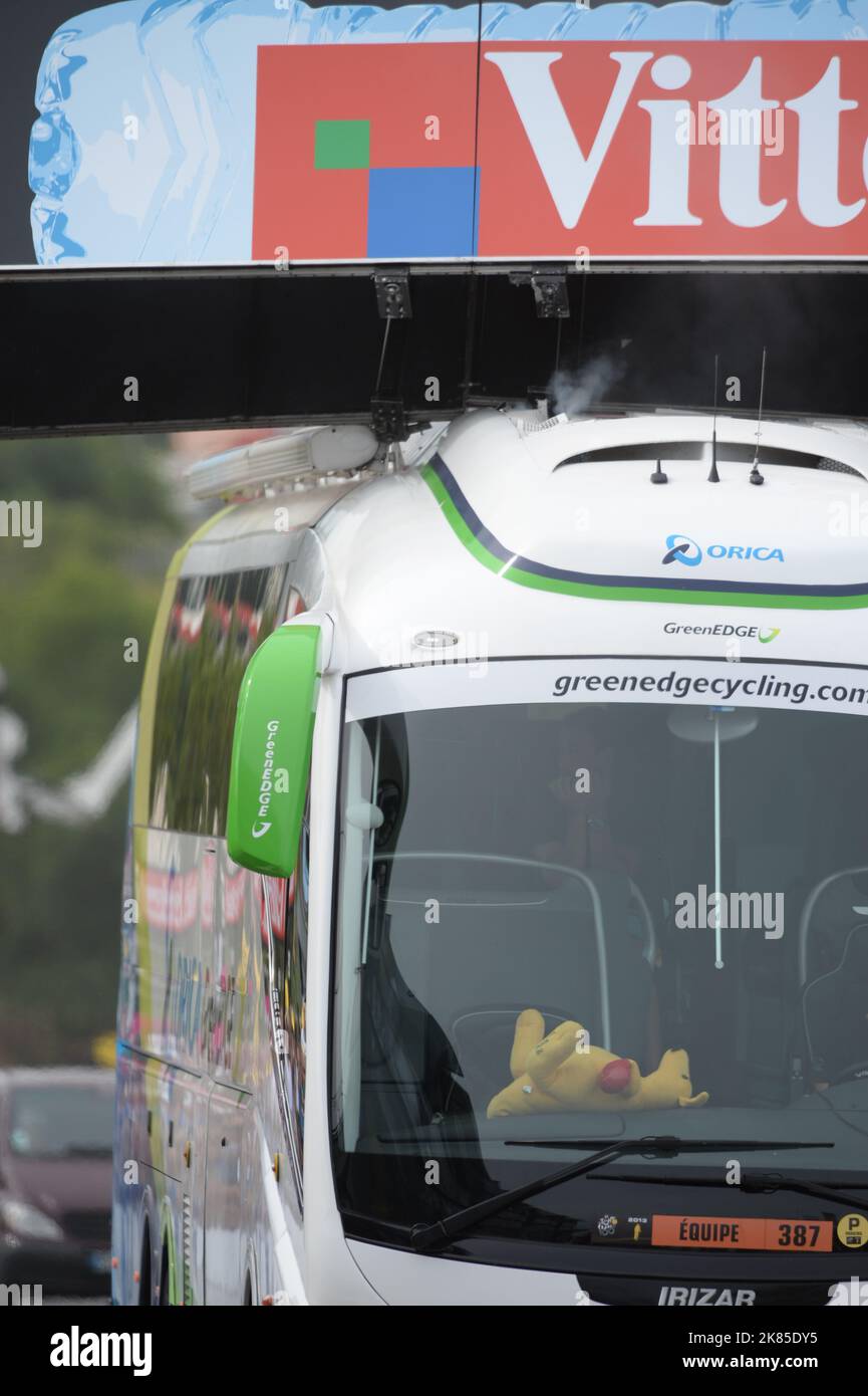 With minutes to go before the riders arrive at the finish line the ...