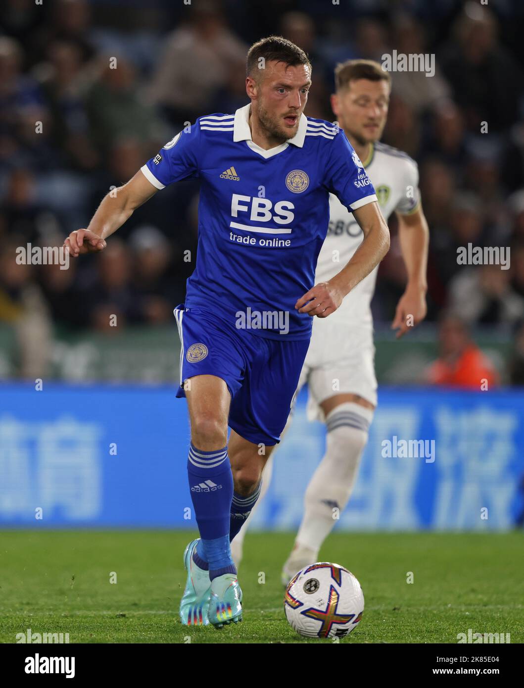 Leicester, UK. 20th Oct, 2022. Jamie Vardy (LC) at the Leicester City v ...