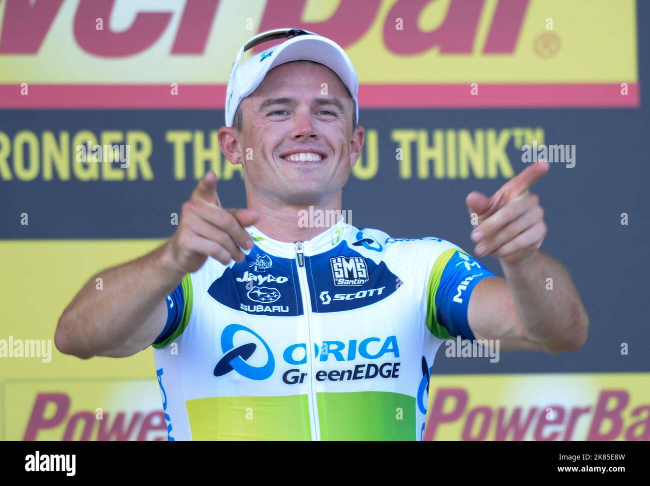 Simon Gerrans of team Orica Greenedge wins the stage Stock Photo - Alamy