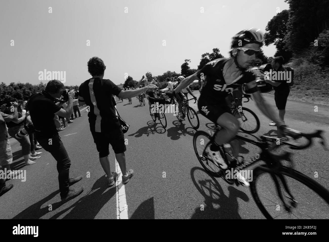 Team Sky Procycling's David Lopez during stage ten of the Tour De ...