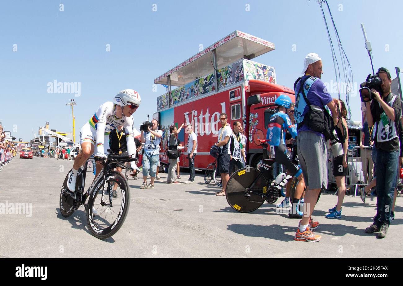 Tony Martin, team Omega pharma Quickstep, during stage eleven of the ...