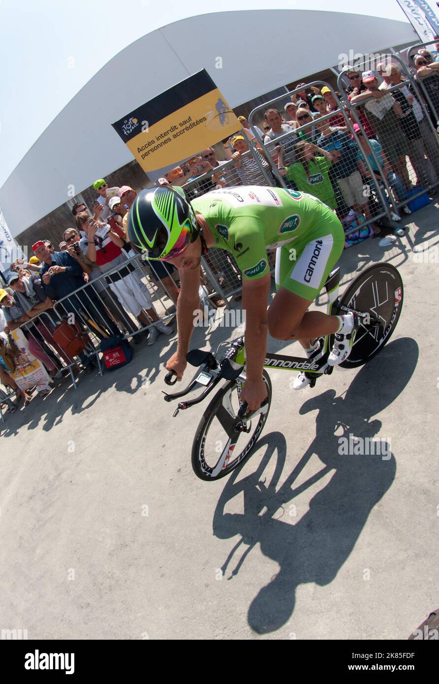 Stage 11 - Tour de France 2013 - Avranches to Mont St Michel - Individual Time Trial. Peter ...