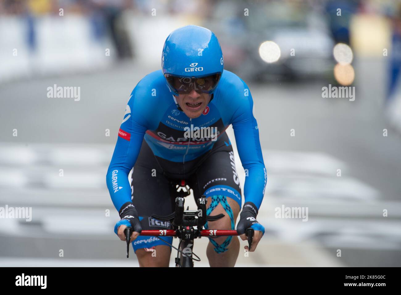 Andrew Talansky team Garmin Sharp crosses the finish line in 35th ...