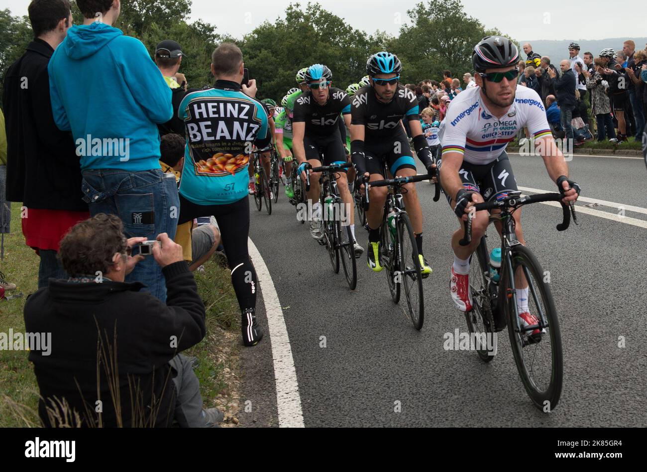 Mark Cavendish, team Omega Pharma Quickstep Stock Photo - Alamy
