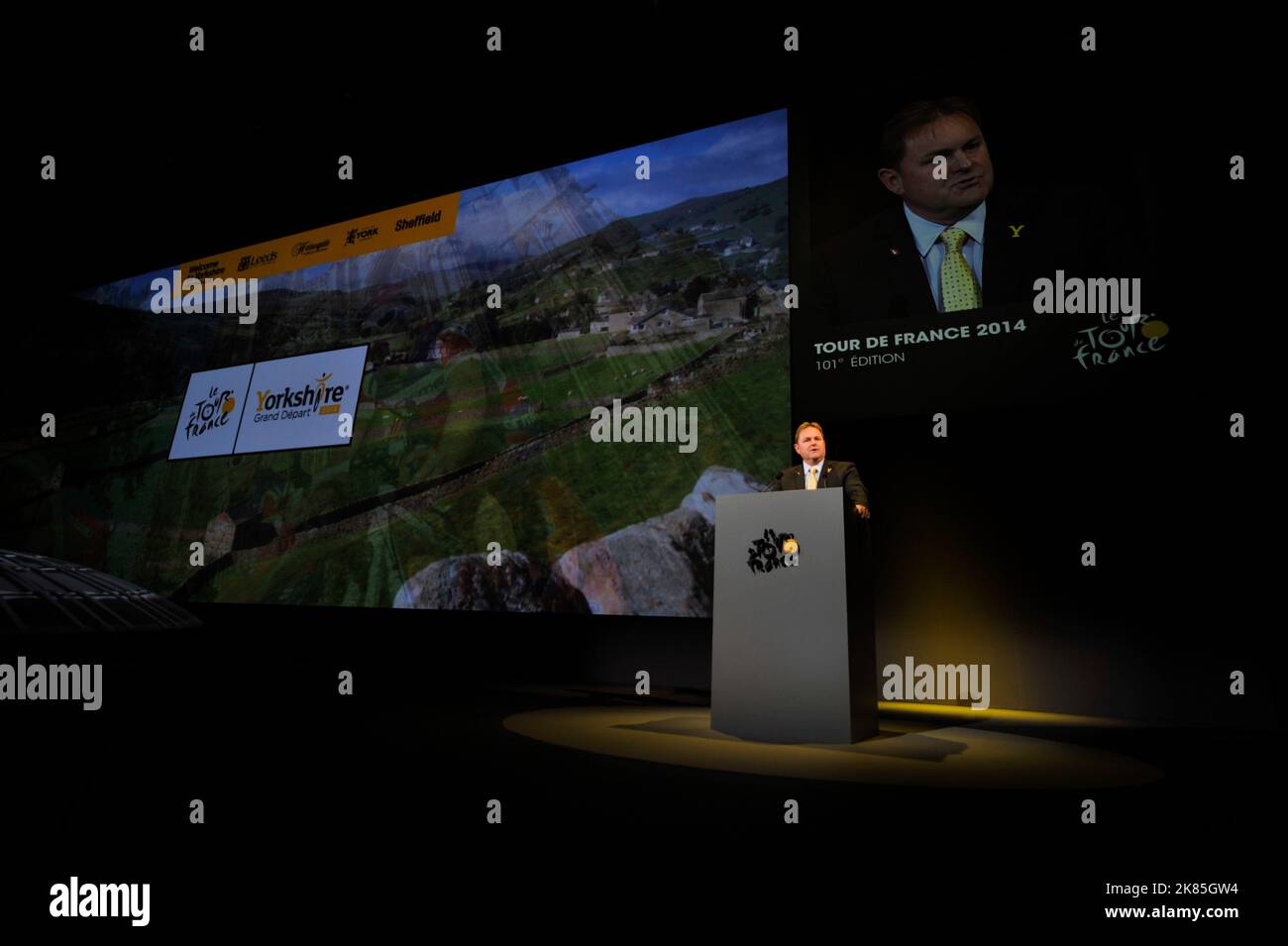 Gary Verity, Chief Executive of Welcome to Yorkshire, presents the ...