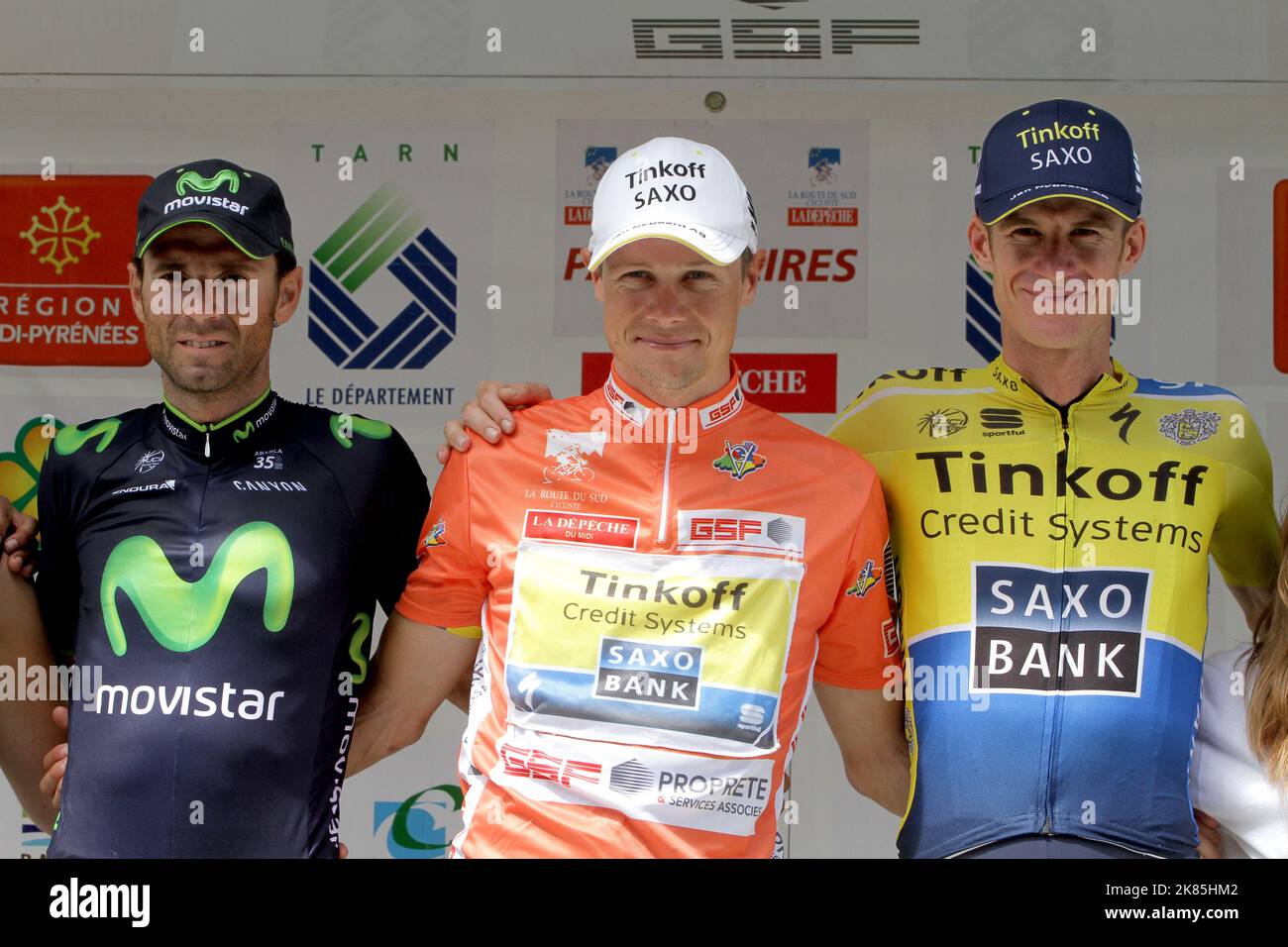 Tinkoff-Saxo Bank's Nicolas Roche won the overall title by 45 seconds ...